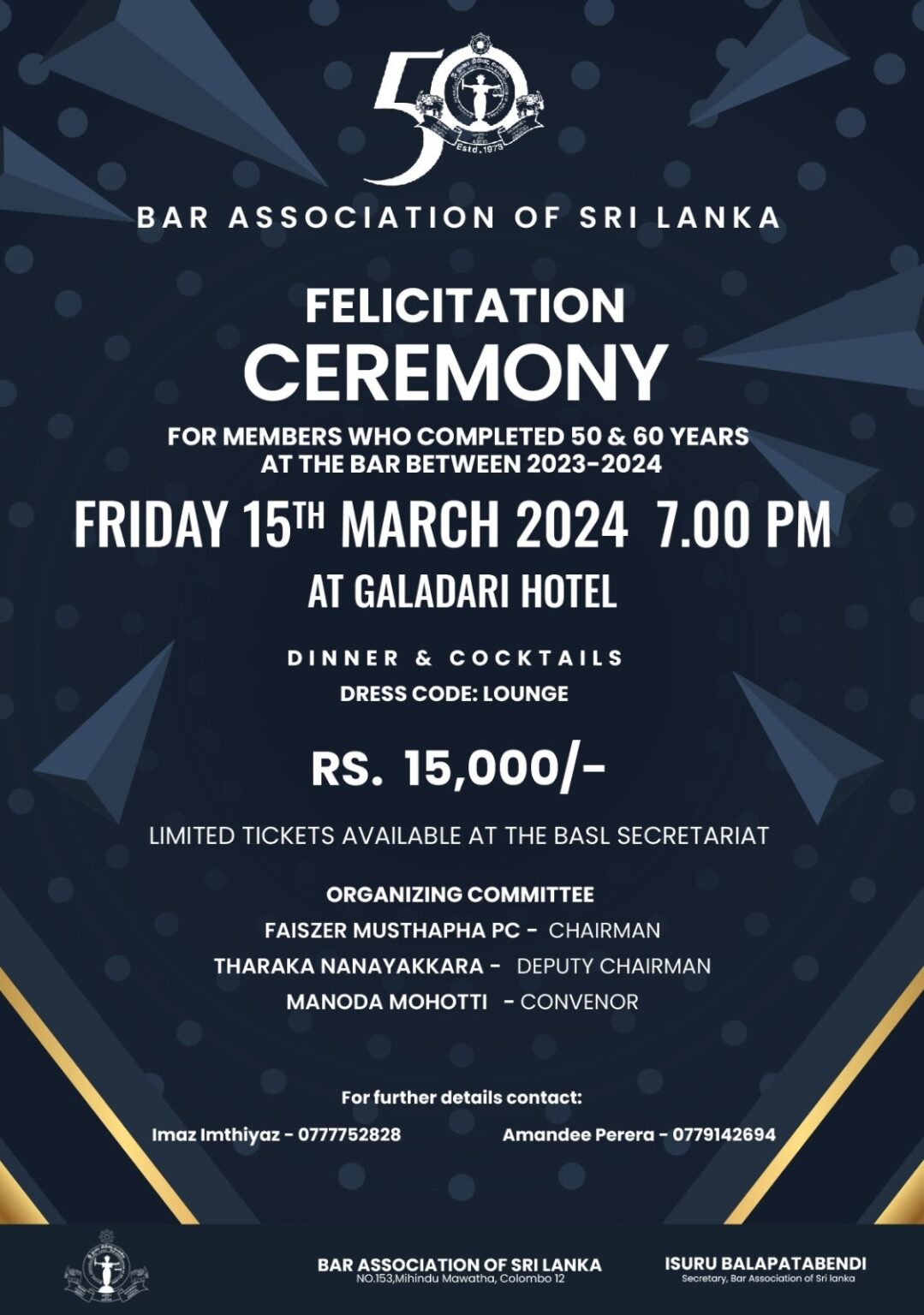 THE FELICITATION CEREMONY - BASL