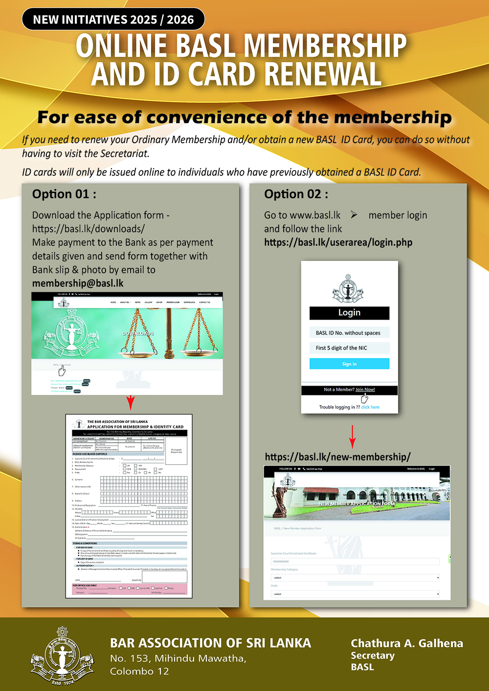 ONLINE BASL MEMBERSHIP AND ID CARD RENEWAL - BASL