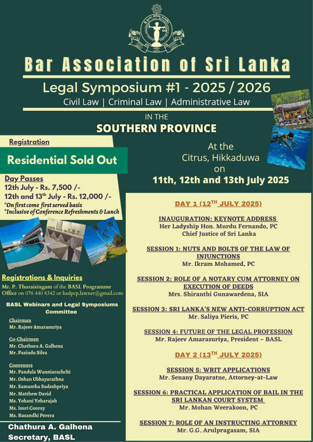 BASL Legal Symposium #1 - BASL